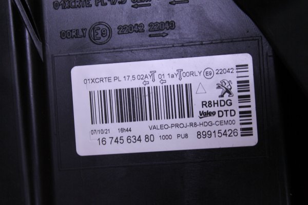 Peugeot 508 Full Led Sağ Far Sıfır Orj 1674563480 - 1674563480